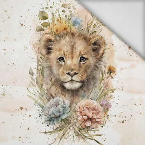 BABY LION - PANEL (75cm x 80cm) lycra 300g - Materiały we wzory ...
