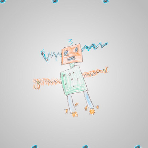 ROBOT - panel - Printed patterns fabrics - Dresówka.pl